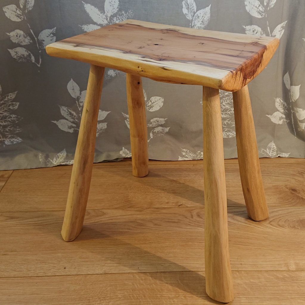 Rustic Medium Stool - Little Acorn Furniture